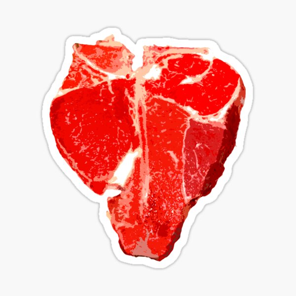 Sticker: T Bone Steak | Redbubble