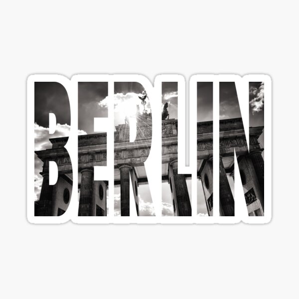 "BERLIN Letter Germany" Sticker for Sale by Brixhood | Redbubble