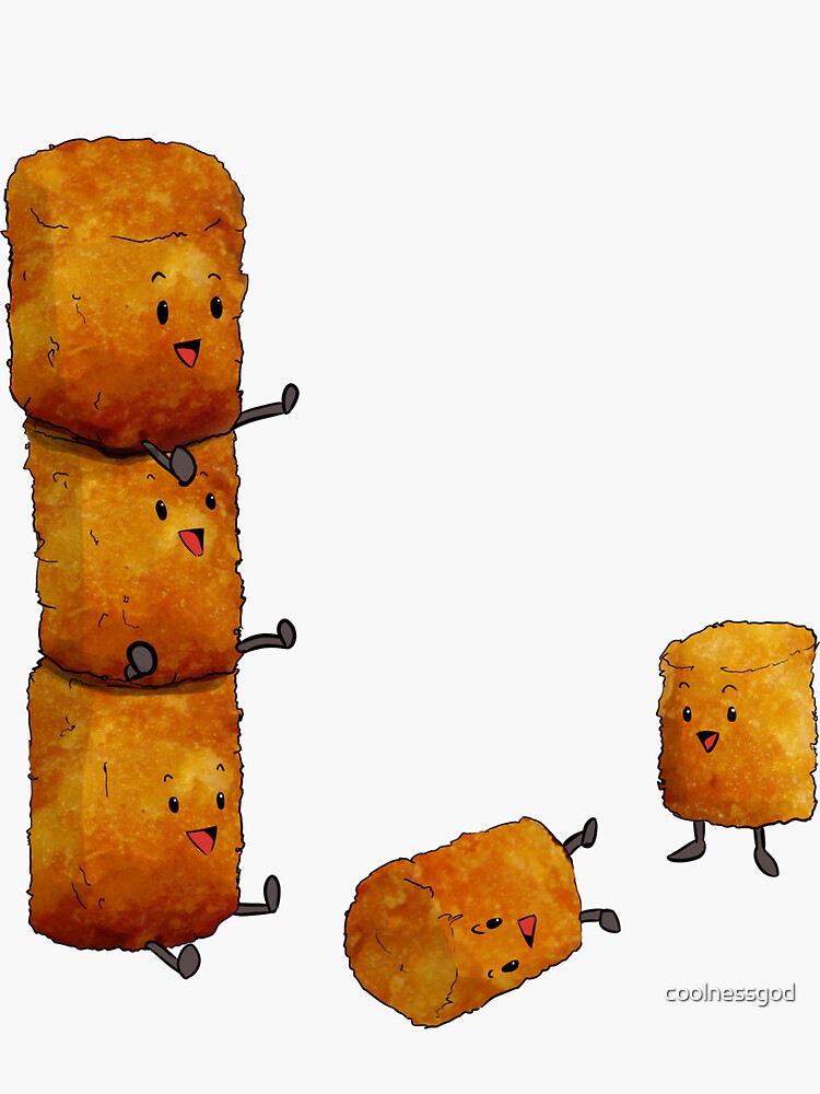 "The tots" Sticker by coolnessgod | Redbubble