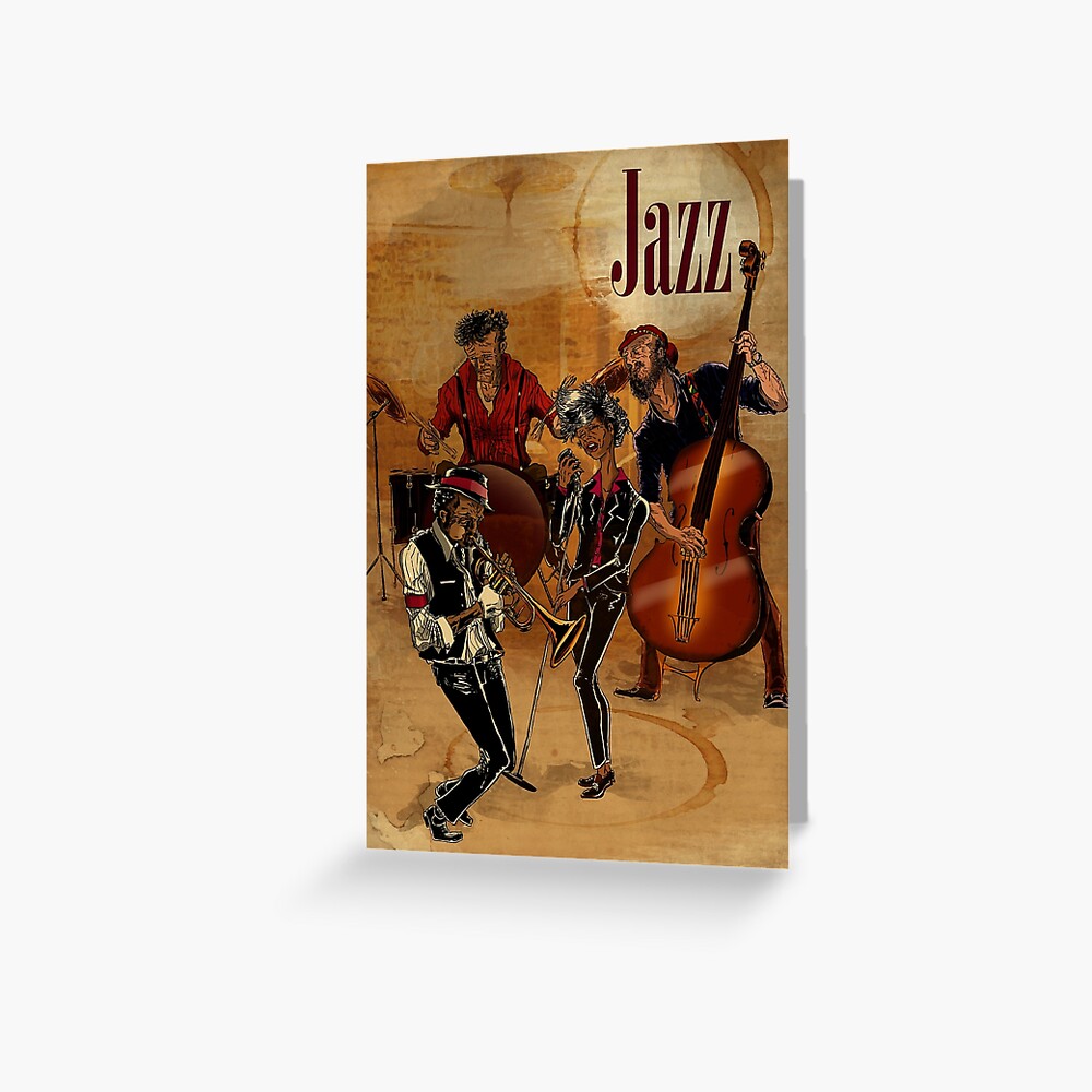 "Jazz band" Greeting Card for Sale by Jaxper | Redbubble