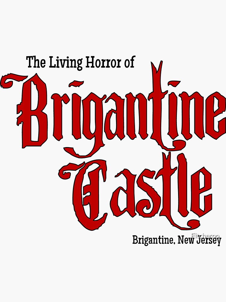 "Brigantine Castle" Sticker for Sale by Fitcharoo | Redbubble