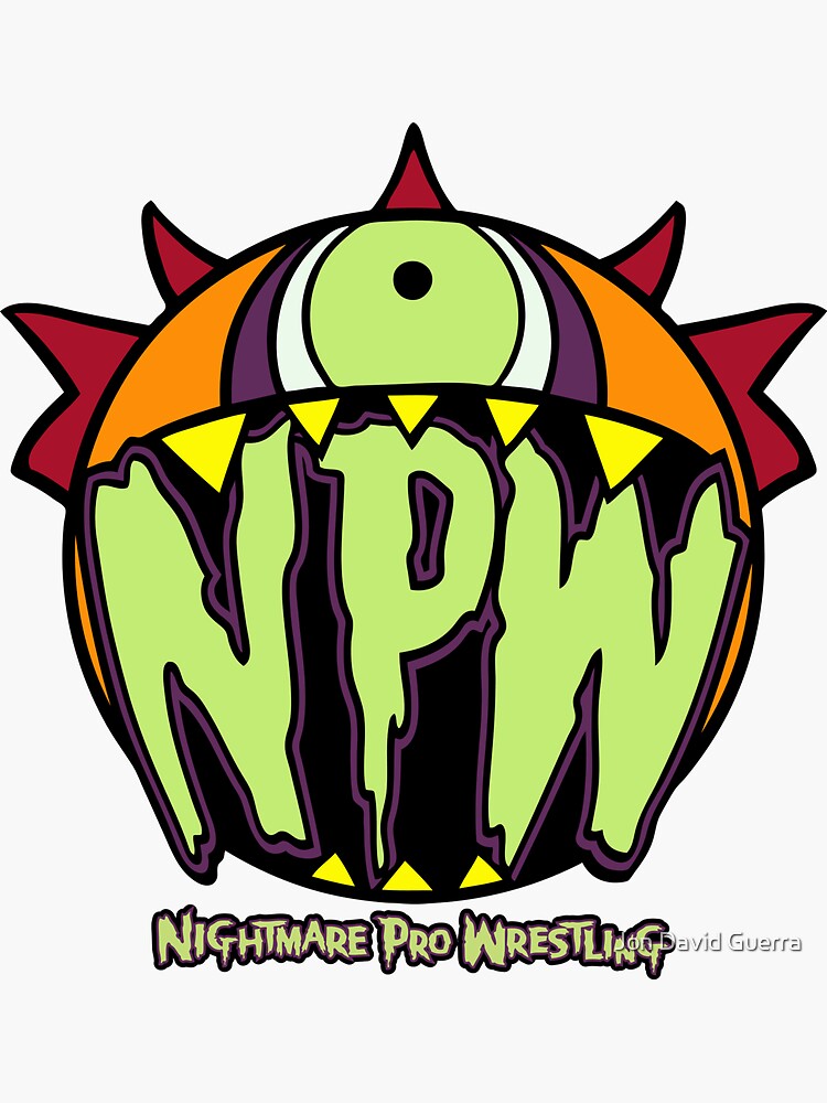 "Nightmare Pro Wrestling - Logo " Sticker for Sale by JonDavidGuerra ...