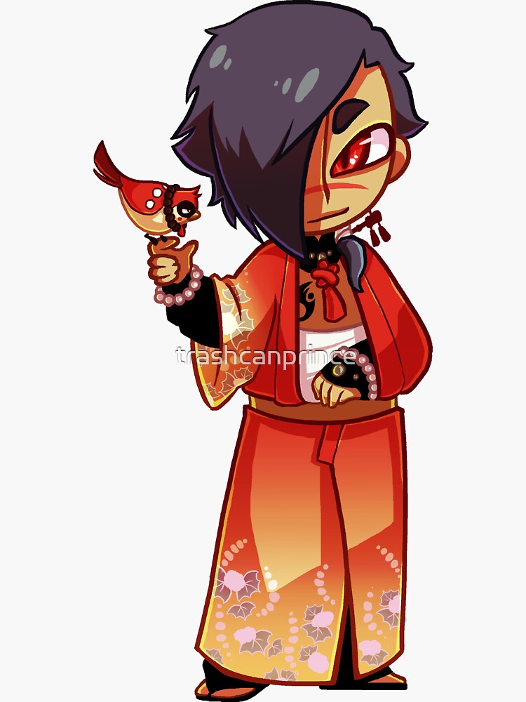 Pegatina «Koujaku y Beni DMMD» de trashcanprince | Redbubble