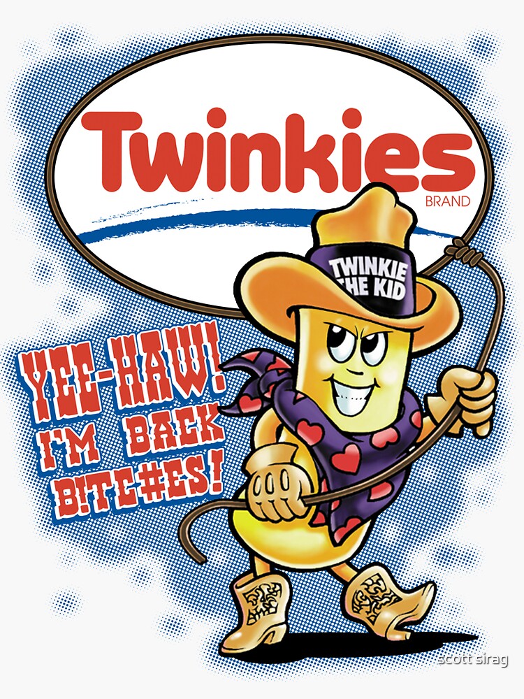 "TWINKIES the return!" Sticker for Sale by noctrnlcry | Redbubble