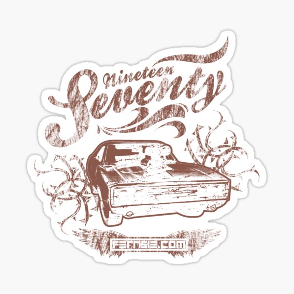 "Nineteen Seventy V2" Sticker for Sale by Fernsie | Redbubble