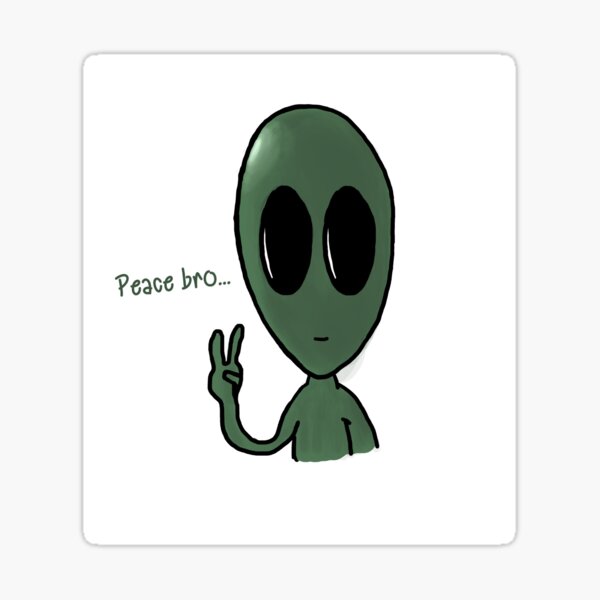 "Peace bro..." Sticker for Sale by thalesrocha | Redbubble