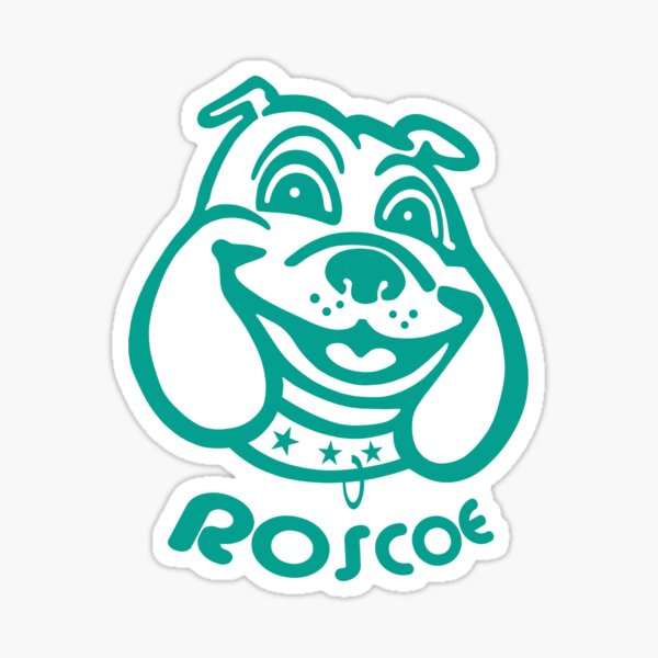 "Roscoe! (Team colours)" Sticker by RetroLink | Redbubble