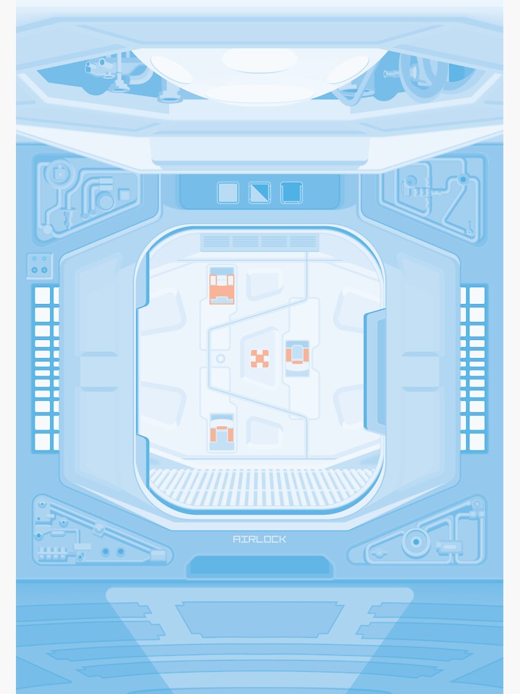 "Alien (1979) Poster - Airlock" Sticker for Sale by Peter Cassidy ...