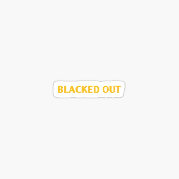 "Blacked Out" Sticker for Sale by TempeGameday | Redbubble