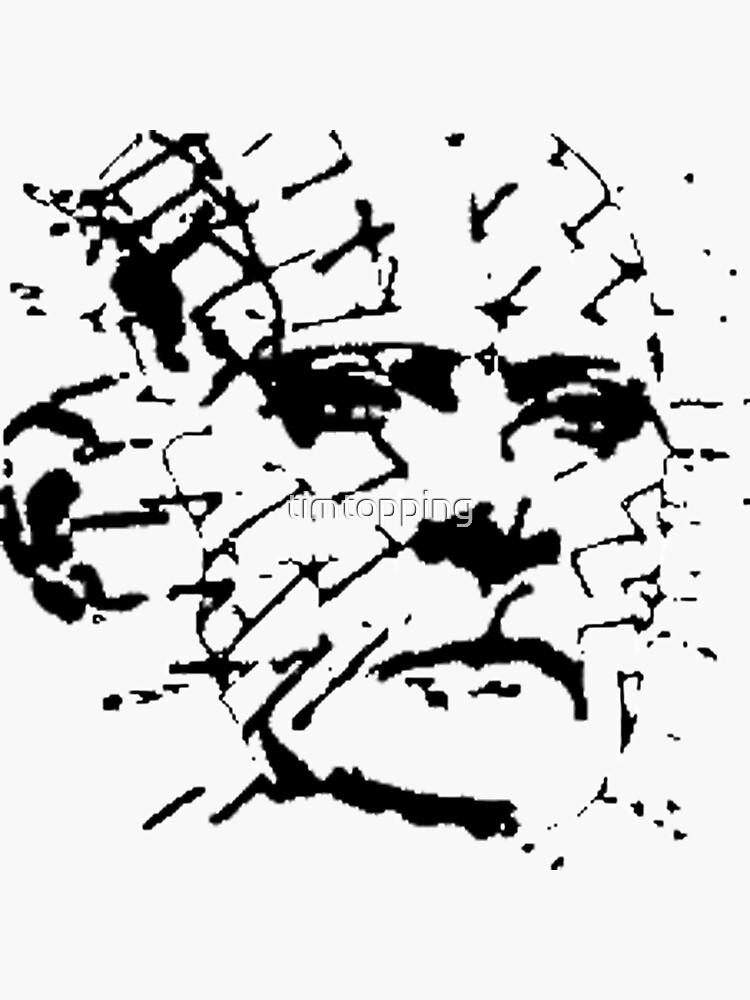 "Pinhead - Hellraiser" Sticker for Sale by Tim Topping | Redbubble