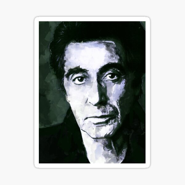 "Al Pacino " Sticker by andy551 | Redbubble