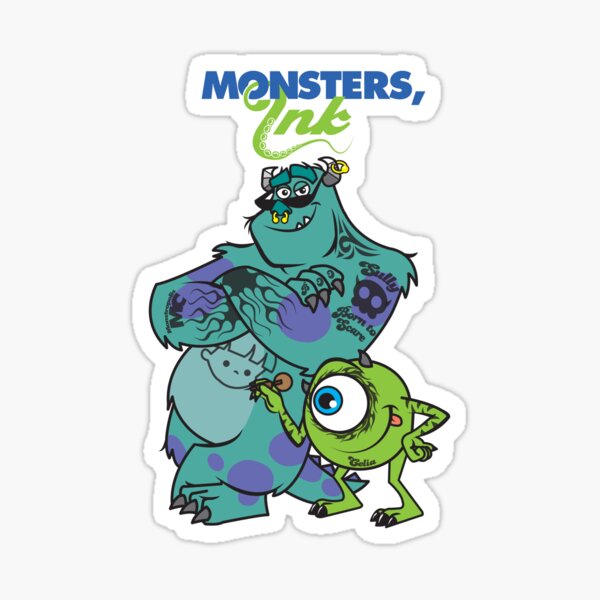 "Monsters Ink" Sticker by satansbrand | Redbubble