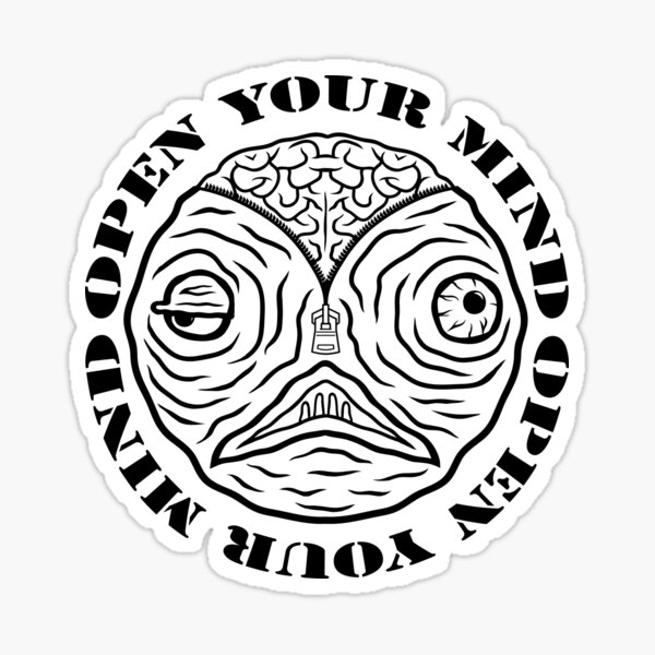 "Open Your Mind " Sticker for Sale by kevlar21 | Redbubble