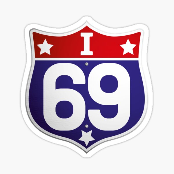 "I-69" Sticker for Sale by WhatevsMan | Redbubble