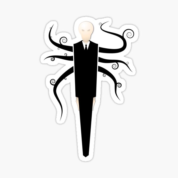 "Slender Man " Sticker by Iainmaynard | Redbubble