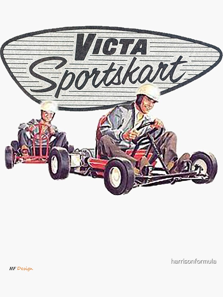 "Victa Sportskart Vintage Theme" Sticker for Sale by harrisonformula ...