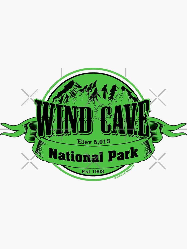 "Wind Cave National Park, South Dakota" Sticker by CarbonClothing ...