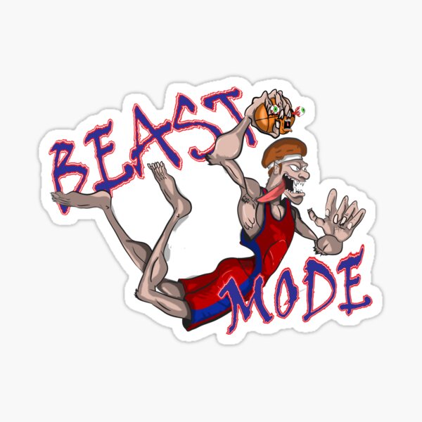 "Beast Mode" Sticker by jkon275 | Redbubble