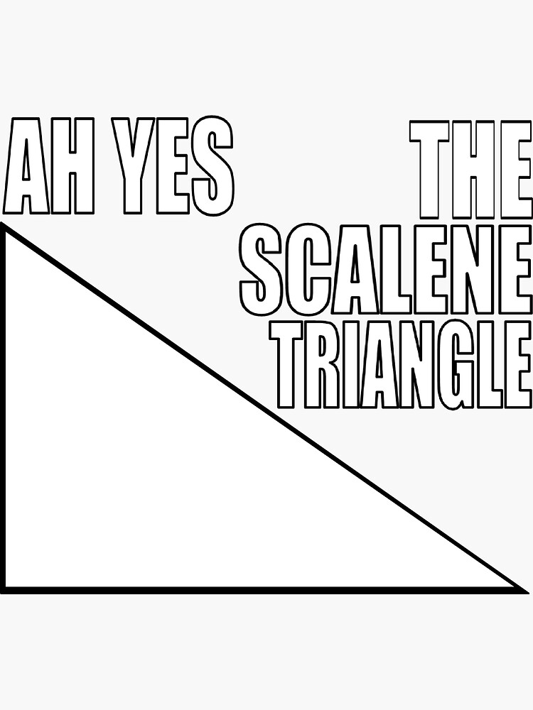 "Scalene Triangle" Sticker by SevLovesLily | Redbubble
