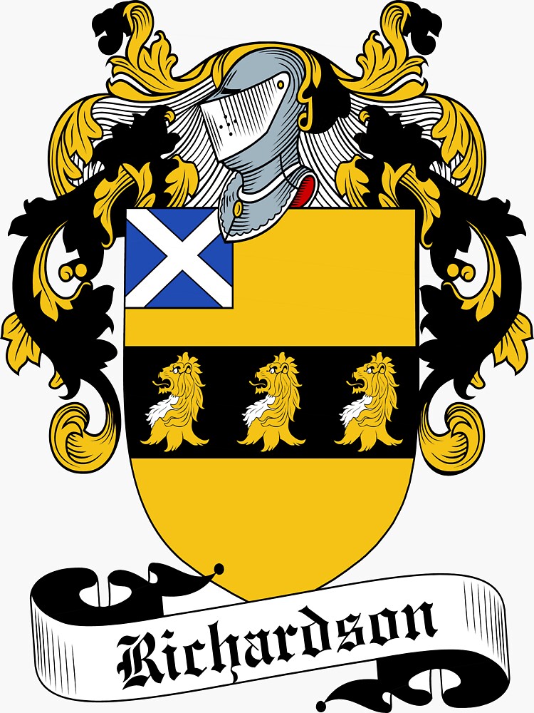 "Richardson " Sticker for Sale by HaroldHeraldry | Redbubble