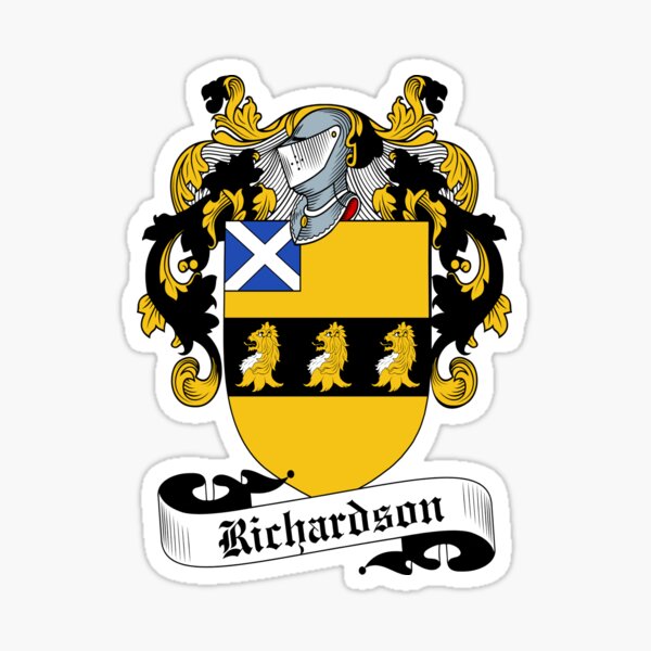 "Richardson " Sticker for Sale by HaroldHeraldry | Redbubble
