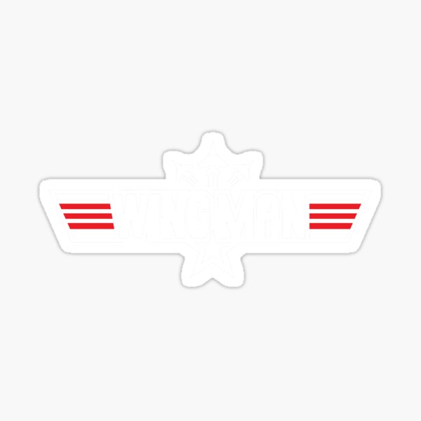 "You Can Be My WINGMAN Anytime" Sticker by KMaxArt | Redbubble