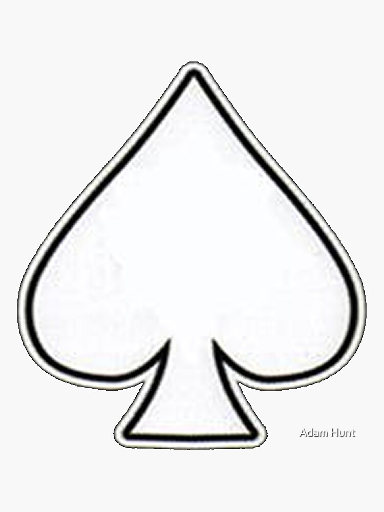 "The White Spade" Sticker for Sale by TheBlackAce | Redbubble