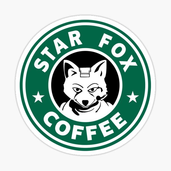 "StarFox Coffee" Sticker for Sale by Kenneth Keegan | Redbubble