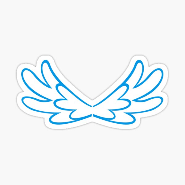 "Rainbow Dash Wings [for backside!]" Sticker by Eniac | Redbubble