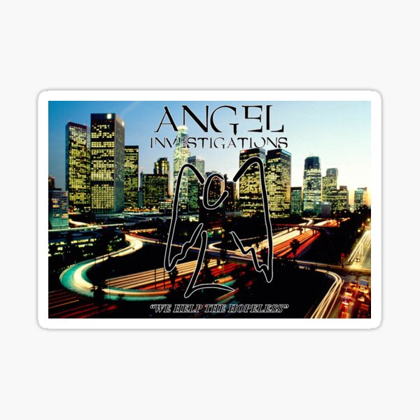 "Angel Investigations" Sticker for Sale by SuperGuy | Redbubble