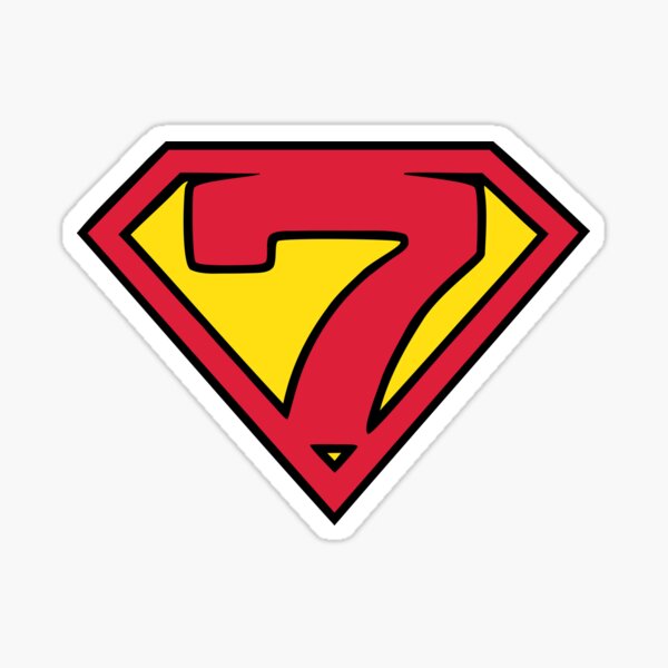 "Super Seven" Sticker by benobro | Redbubble