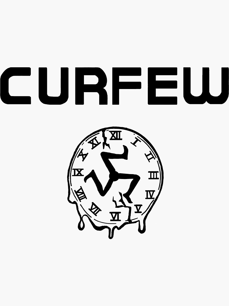 "Curfew (Austin, Texas)" Sticker for Sale by bittercreek | Redbubble