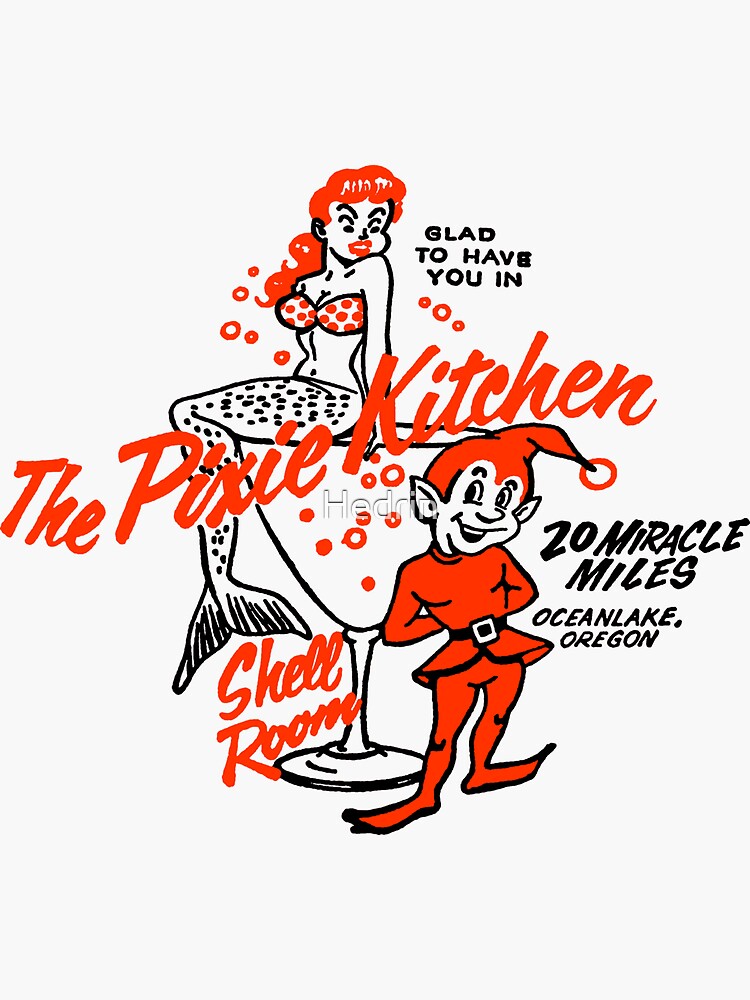 "Pixieland's Pixie Kitchen" Sticker for Sale by Hedrin | Redbubble