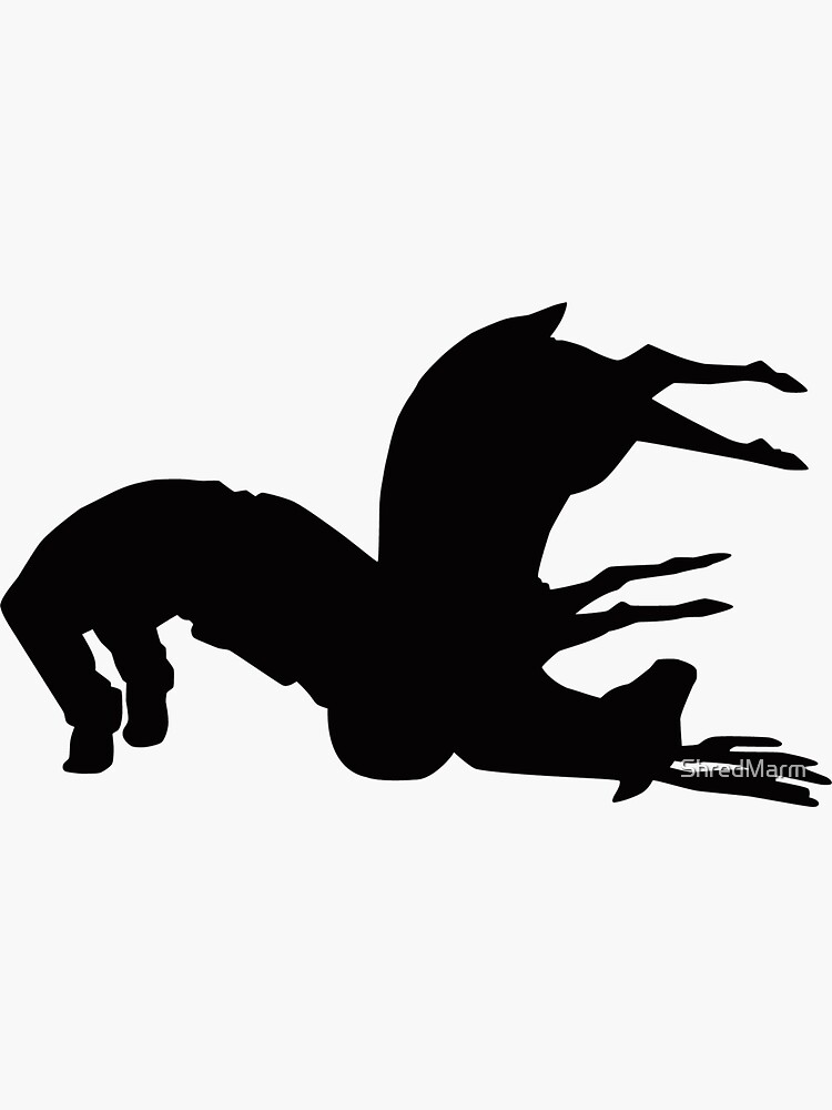 "Deer suplex" Sticker by ShredMarm | Redbubble