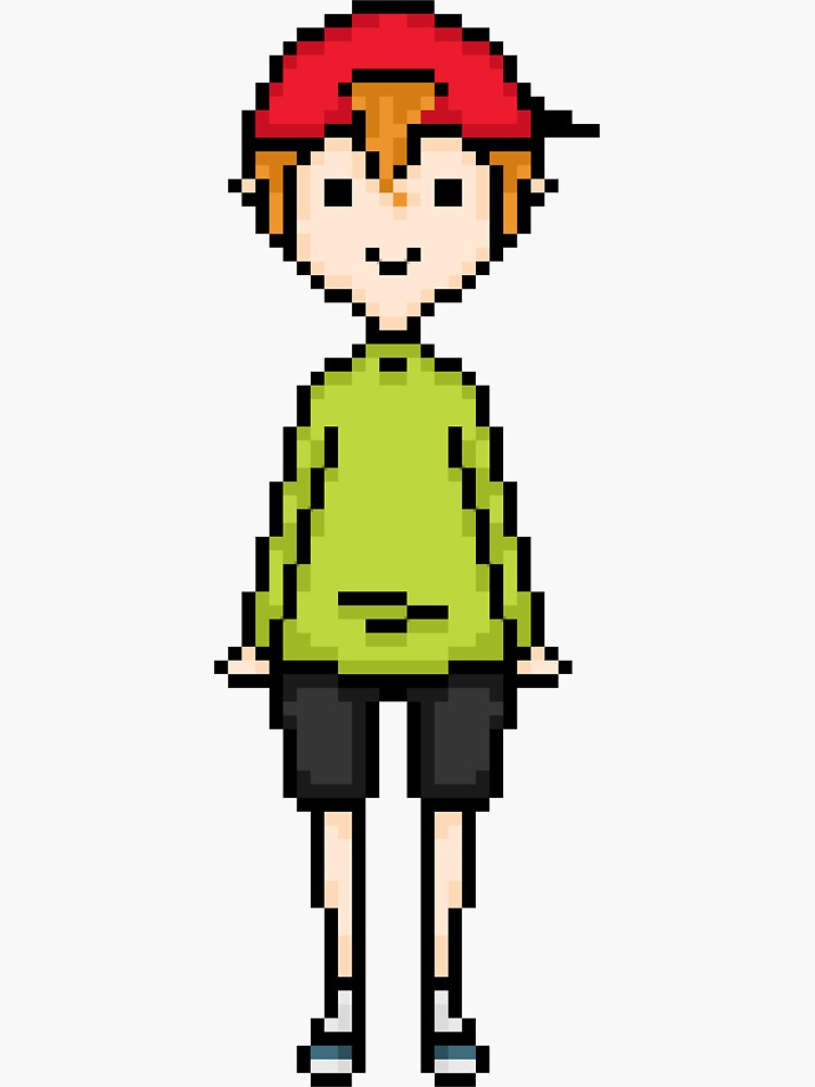 Pegatina «Kevin Pixel Sprite» de supalurve | Redbubble