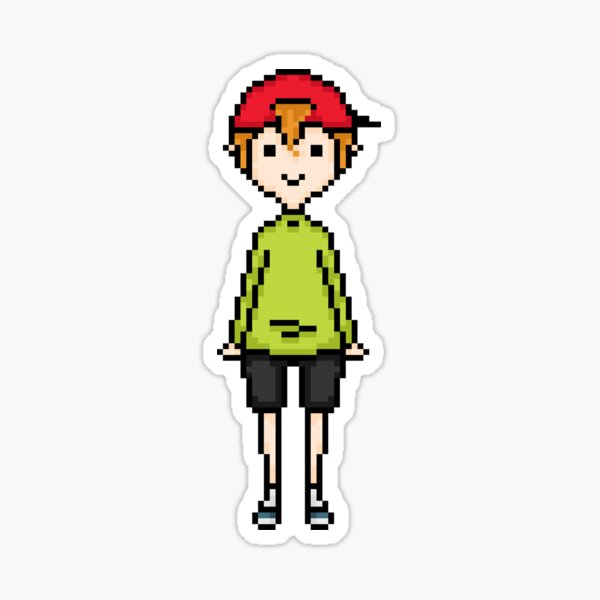 Pegatina «Kevin Pixel Sprite» de supalurve | Redbubble