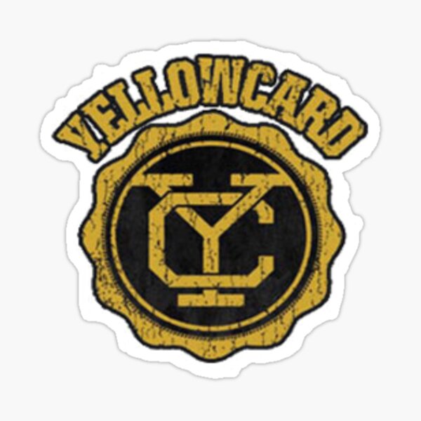 "Yellowcard" Sticker for Sale by MikaylaDeBerry | Redbubble