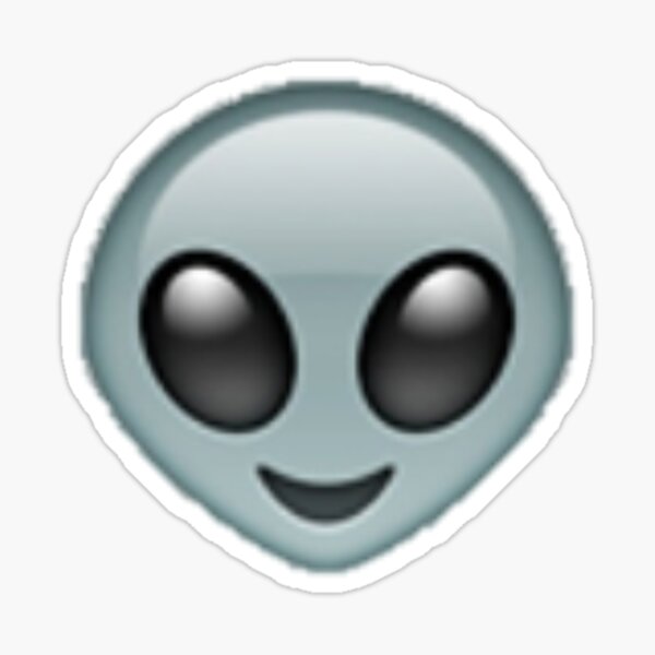 "alien emoji" Sticker by lunaie | Redbubble