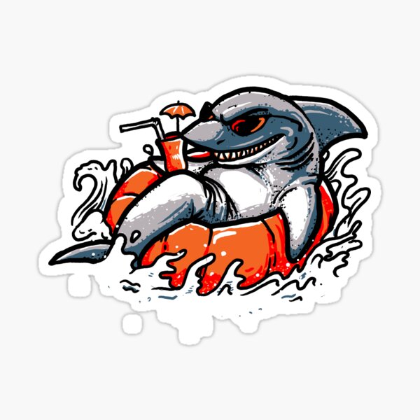 "Poolshark" Sticker for Sale by biotwist | Redbubble
