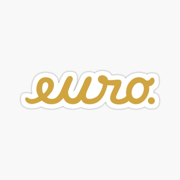 "euro (1)" Sticker for Sale by PlanDesigner | Redbubble