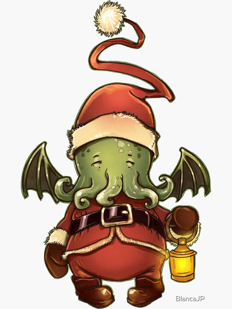 "Happy Cthulhu" Sticker for Sale by BlancaJP | Redbubble