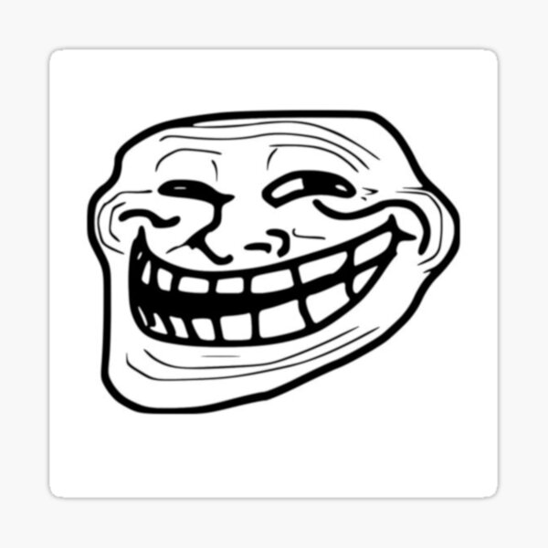 "Meme face" Sticker for Sale by nickc123 | Redbubble