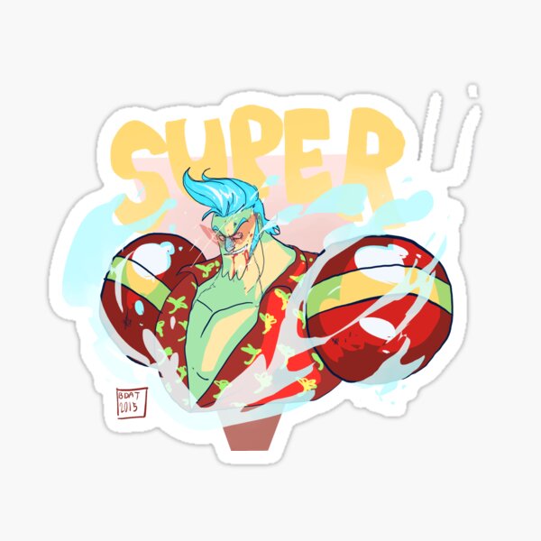 "SUPER! Franky" Sticker for Sale by brentobox | Redbubble
