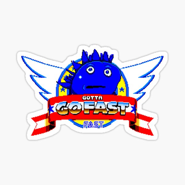 "Gotta Go Fast!" Sticker for Sale by BiggStankDogg | Redbubble