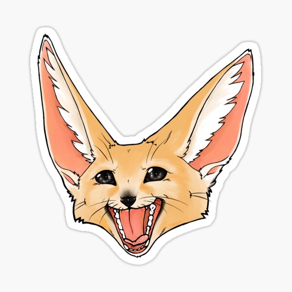 "Fennec Fox" Sticker for Sale by Firregani | Redbubble