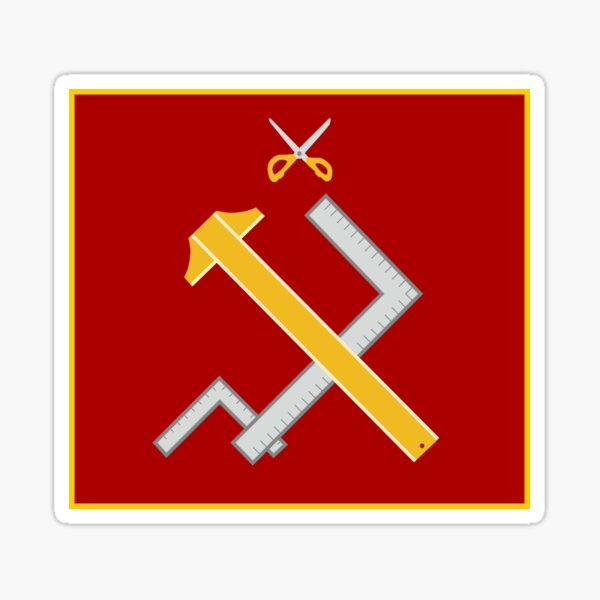 "Pravda Crest" Sticker by bakerandness | Redbubble