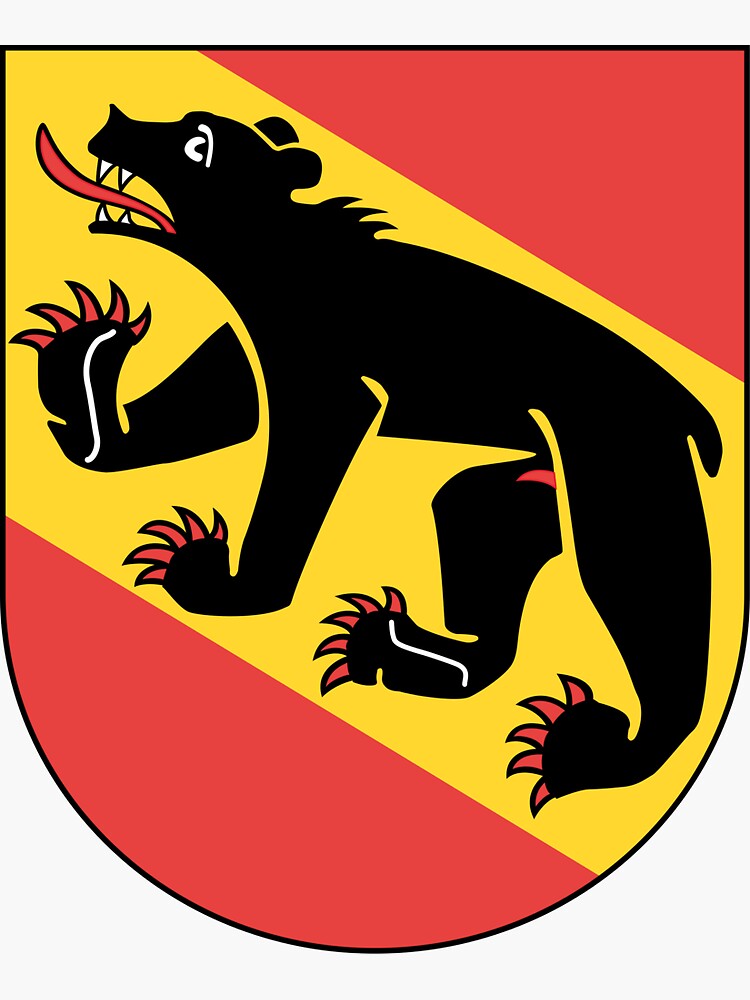 "Coat of Arms of Bern Canton" Sticker for Sale by abbeyz71 | Redbubble