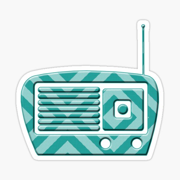"Vintage Radio" Sticker by surgedesigns | Redbubble
