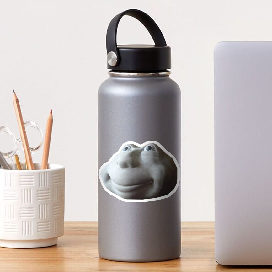 "Disembodied Botox Injected Face of Thomas the Tank Engine" Sticker for ...