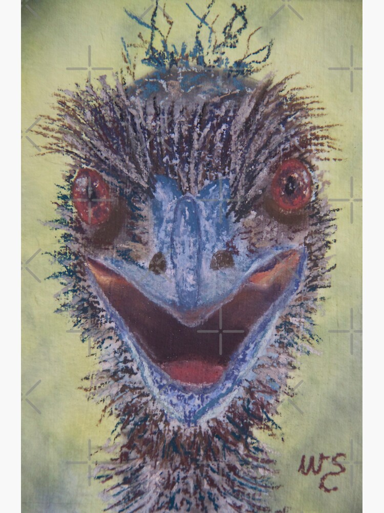 "Old Man Emu" Sticker for Sale by gwmmsinclair | Redbubble